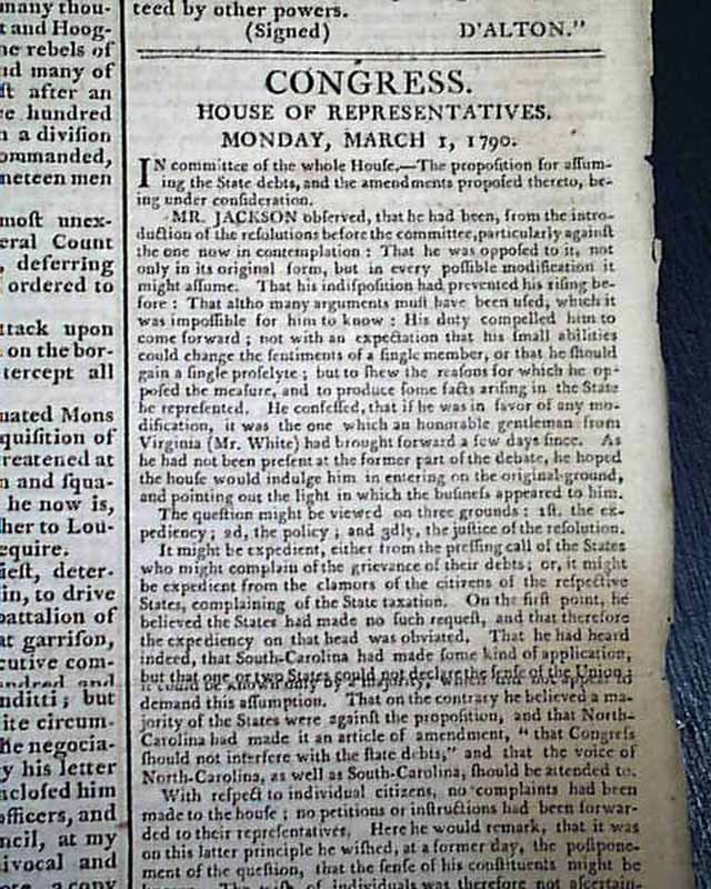 Thomas Jefferson... Letter signed by George Washington ...