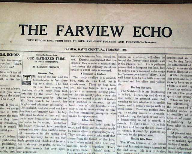 Printed at a institution for the criminally insane... - RareNewspapers.com