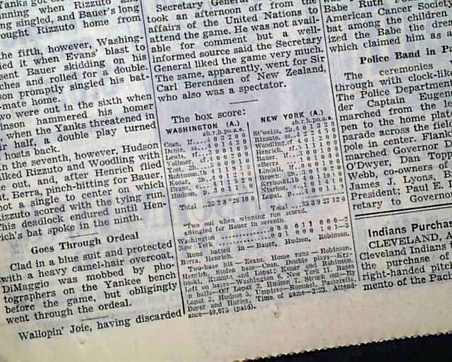 Babe Ruth memorial monument dedication... - RareNewspapers.com