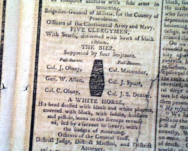 Death of President George Washington... - RareNewspapers.com