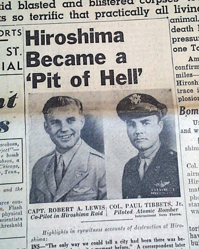 Very dramatic banner headline... - RareNewspapers.com