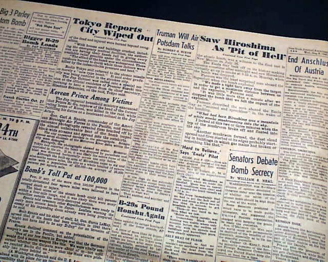 Very dramatic banner headline... - RareNewspapers.com