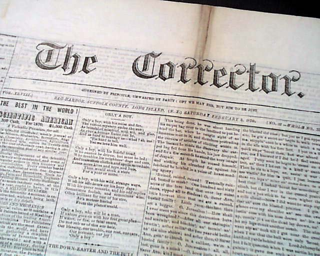Early newspaper from Long Island... - RareNewspapers.com