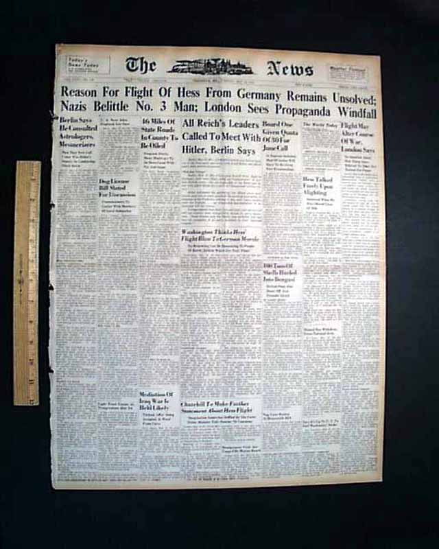 Rudolph Hess in 1941... - RareNewspapers.com