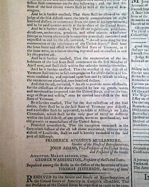 Three signatures... hard to find... John Adams, George Washington ...