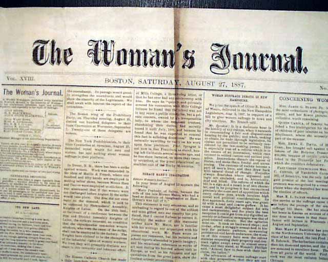 Women's suffrage newspaper... Sojourner Truth... - RareNewspapers.com