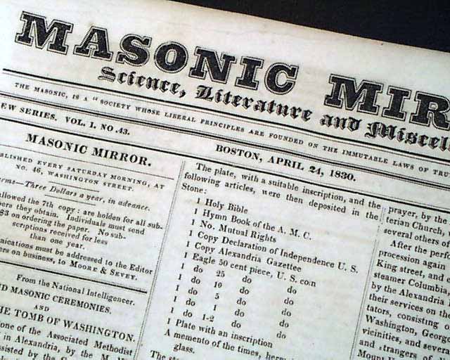 A newspaper by & for the Masons... - RareNewspapers.com
