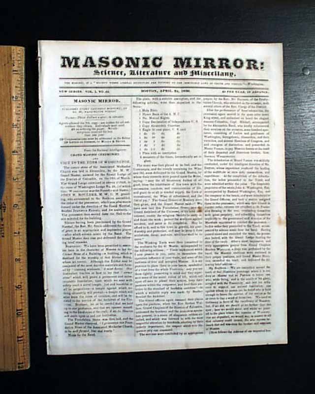 A newspaper by & for the Masons... - RareNewspapers.com