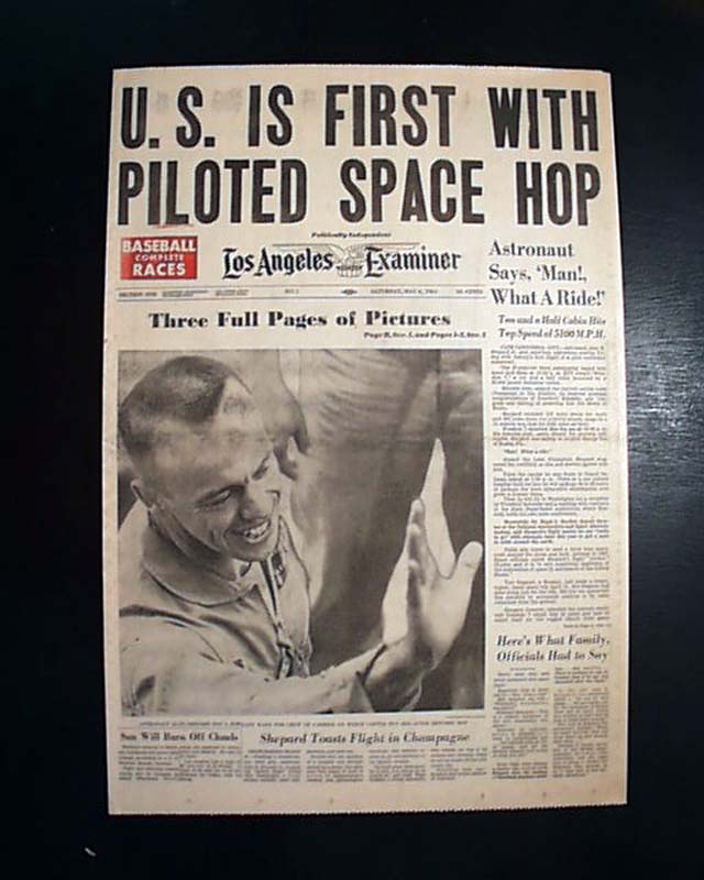 America's first man in space... - RareNewspapers.com