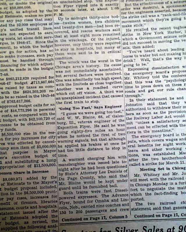 Exposition Flyer train crash... - RareNewspapers.com