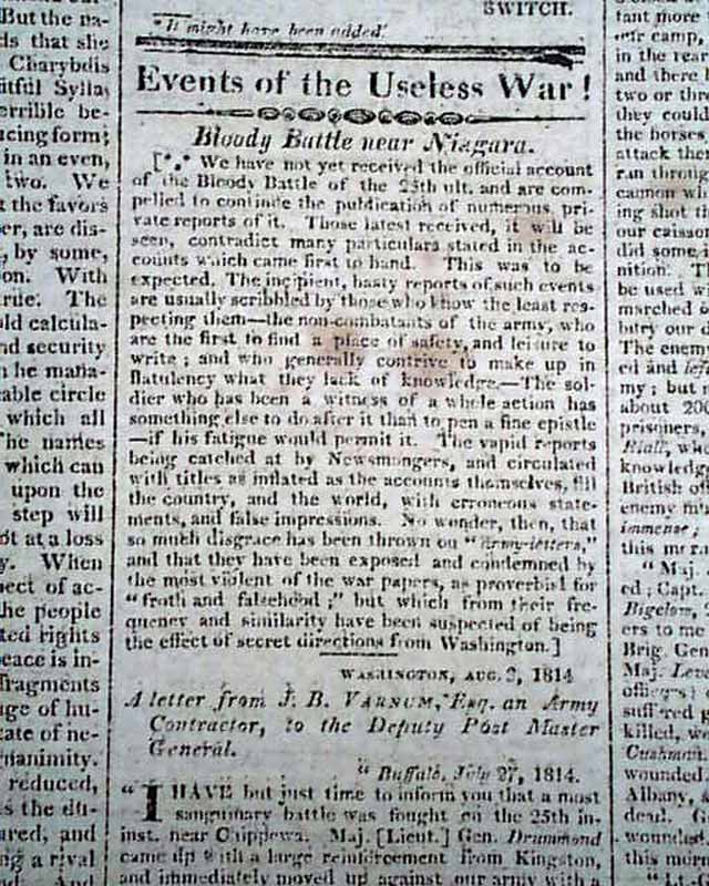 Events of the useless war... - RareNewspapers.com