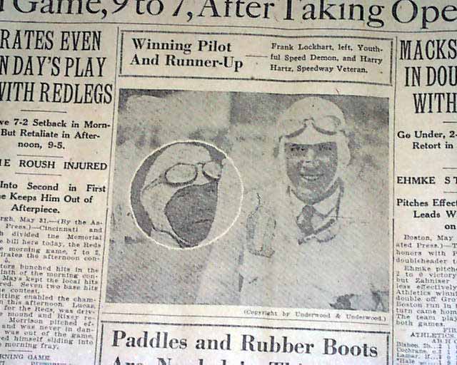 Frank Lockhart wins Indianapolis 500 in 1926... - RareNewspapers.com