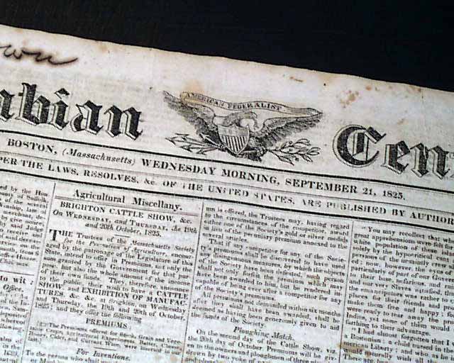 Slaves overtake ship in 1825.... - RareNewspapers.com