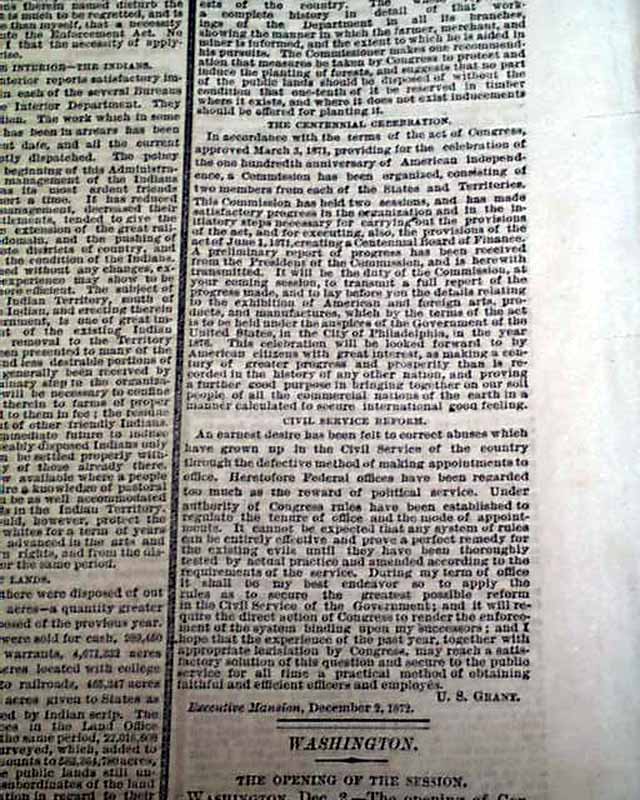 Death of Horace Greeley in his own newspaper... - RareNewspapers.com