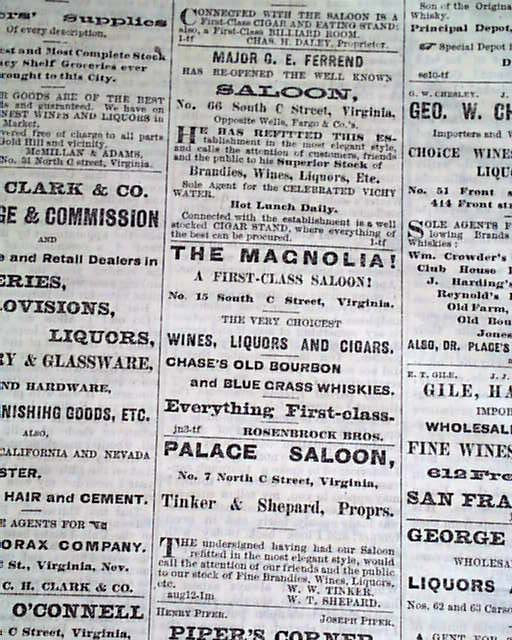 Virginia City NV 1872 Circus Ad... - RareNewspapers.com