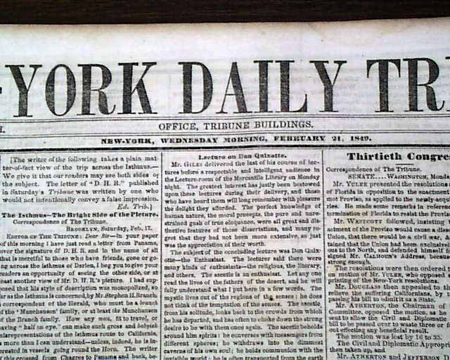 Early Mormon content... The Gold Rush of 1849... - RareNewspapers.com
