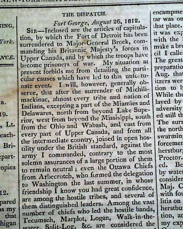 Surrender of Detroit... - RareNewspapers.com