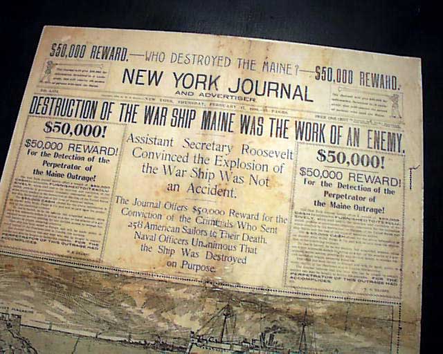 Investigating the Maine explosion... - RareNewspapers.com