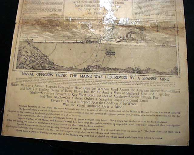 Investigating the Maine explosion... - RareNewspapers.com