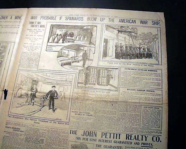 Investigating the Maine explosion... - RareNewspapers.com