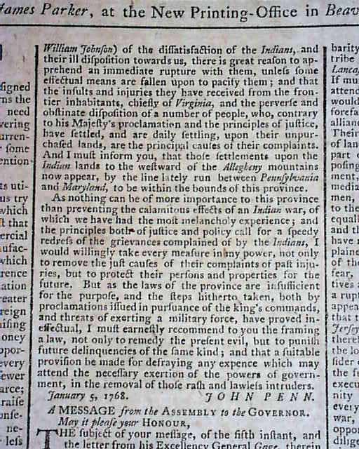 Colonial New York newspaper... - RareNewspapers.com