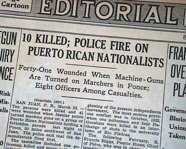 Pone massacre.... Puerto Rico... - RareNewspapers.com