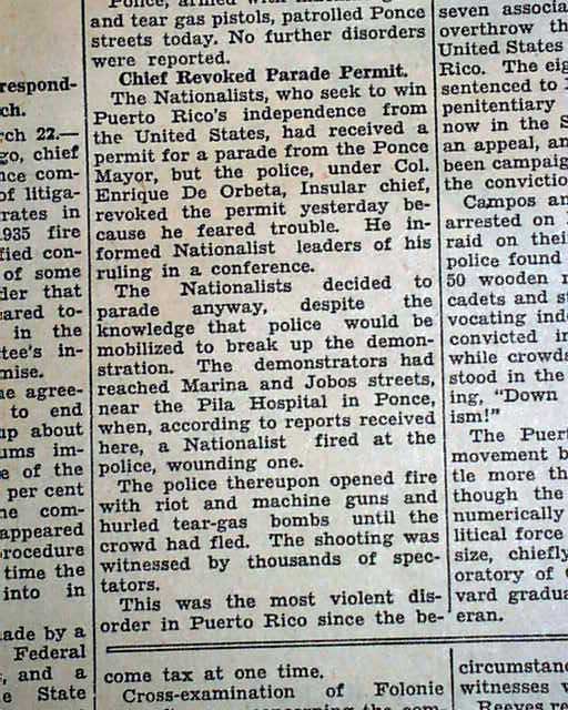 Pone massacre.... Puerto Rico... - RareNewspapers.com