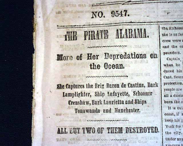 1862 Pirate Alabama.... - RareNewspapers.com