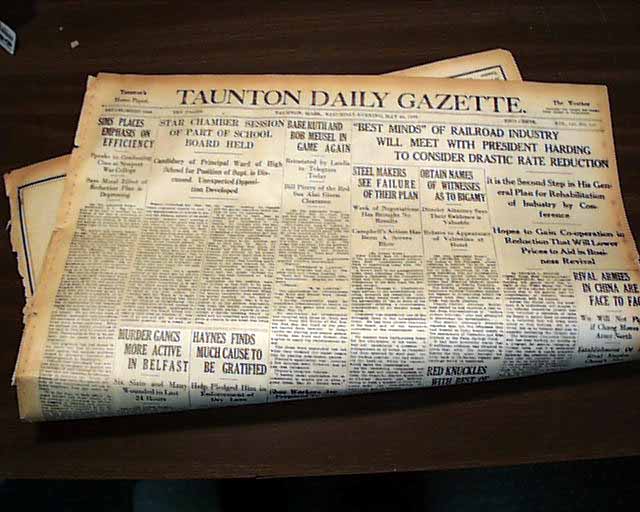 Babe Ruth Reinstated In 1922... - RareNewspapers.com