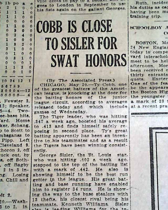 Babe Ruth Reinstated In 1922... - RareNewspapers.com