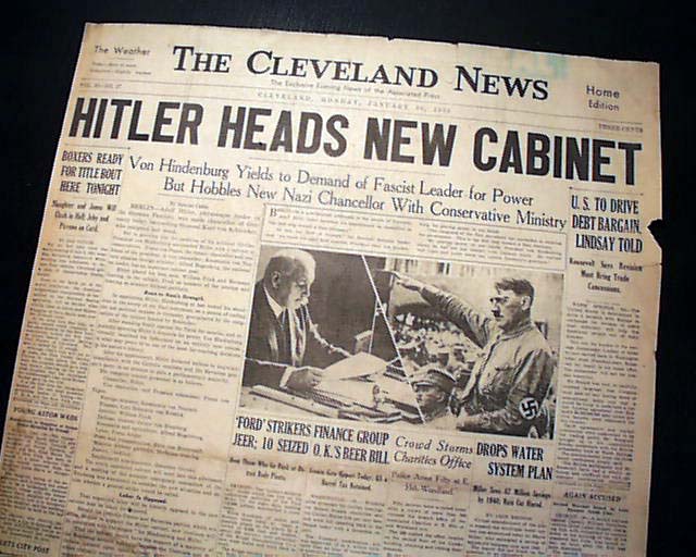 Adolph Hitler's rise to power... - RareNewspapers.com