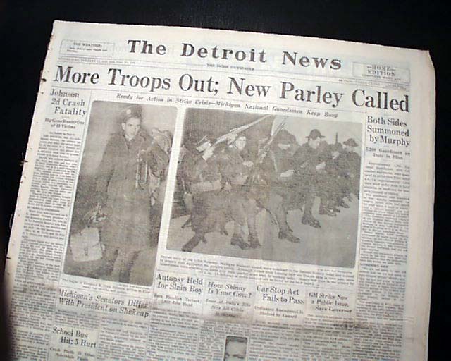 Flint sit-down strike... GM... - RareNewspapers.com