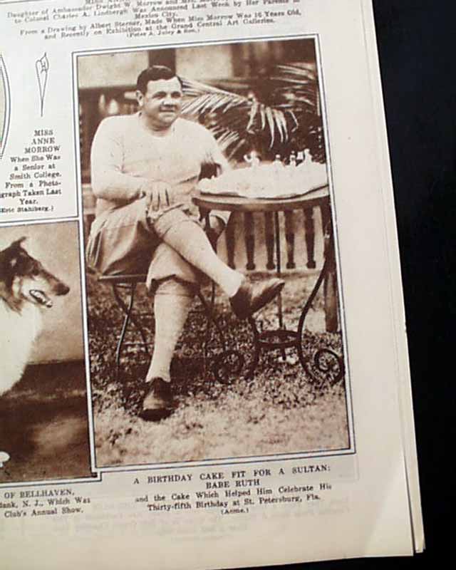 Babe Ruth birthday photo... Thomas Edison... - RareNewspapers.com