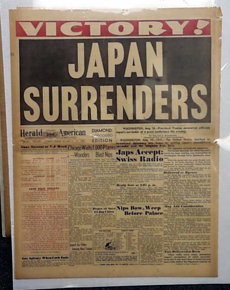 Victory! Japan Surrenders... - RareNewspapers.com