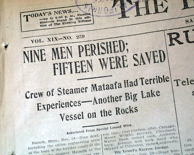 1905 SS Mataafa wreck disaster... - RareNewspapers.com