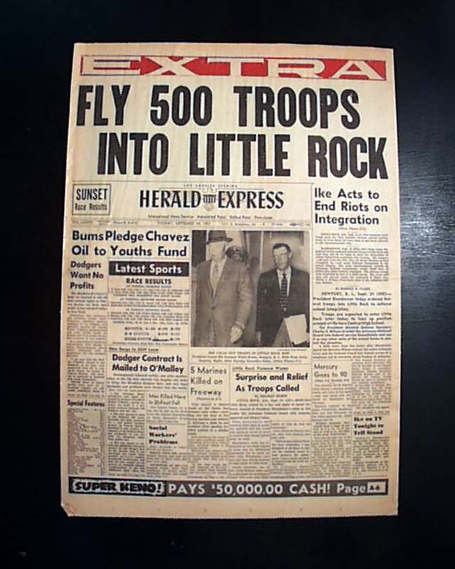 Little Rock Nine in 1957... - RareNewspapers.com