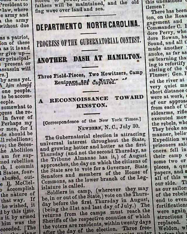 Hamilton, North Carolina... - RareNewspapers.com