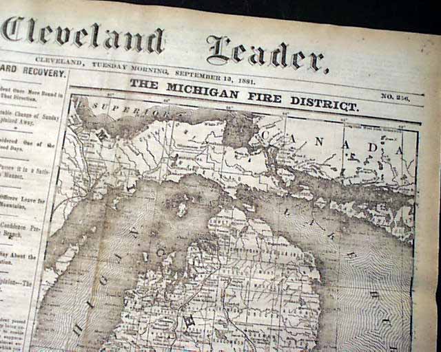 The great 1881 Thumb Fire in Michigan... - RareNewspapers.com