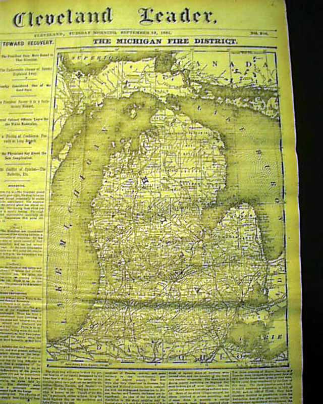 The great 1881 Thumb Fire in Michigan... - RareNewspapers.com