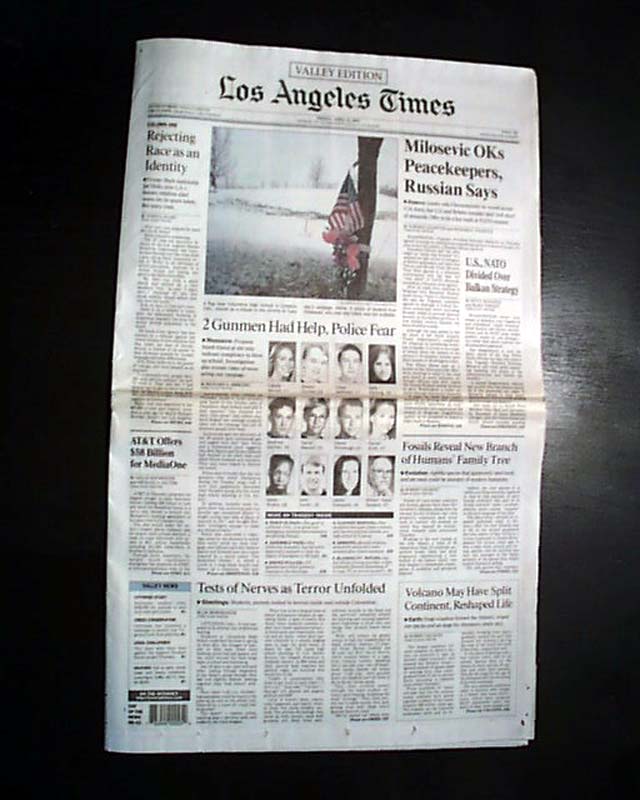 1999 Columbine High School massacre... - RareNewspapers.com