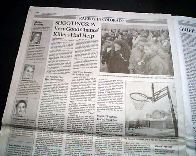 1999 Columbine High School massacre... - RareNewspapers.com