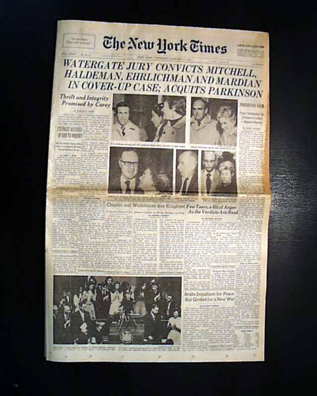 Key issue on the Watergate scandal... - RareNewspapers.com
