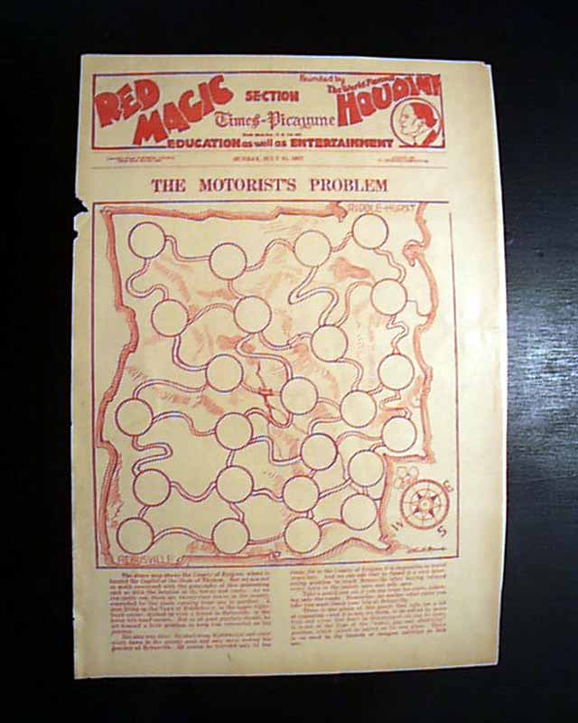 Harry Houdini magic "newspaper"... - RareNewspapers.com
