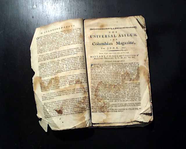 An American magazine from the 1700's... - RareNewspapers.com