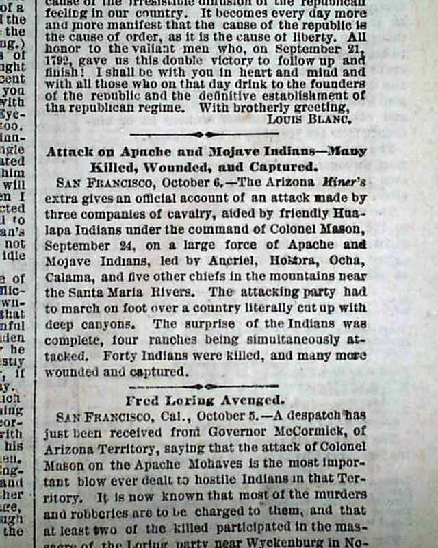 Santa Maria River, Arizona Indians battle...... - RareNewspapers.com