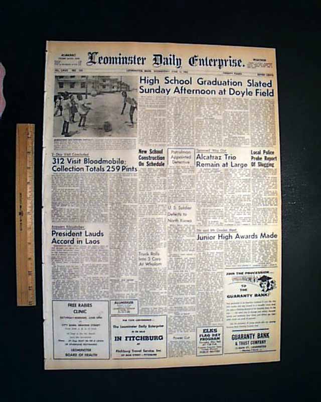 1962 Alcatraz Prison escape attempt... - RareNewspapers.com