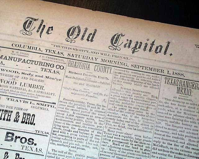 Rare, short-lived Texas newspaper from its first capital ...