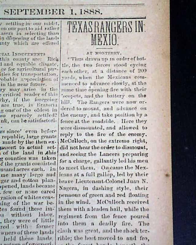 Rare, short-lived Texas newspaper from its first capital ...