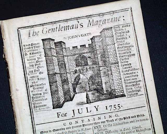 Early mention of George Washington... Map of the colonies from 1755 ...