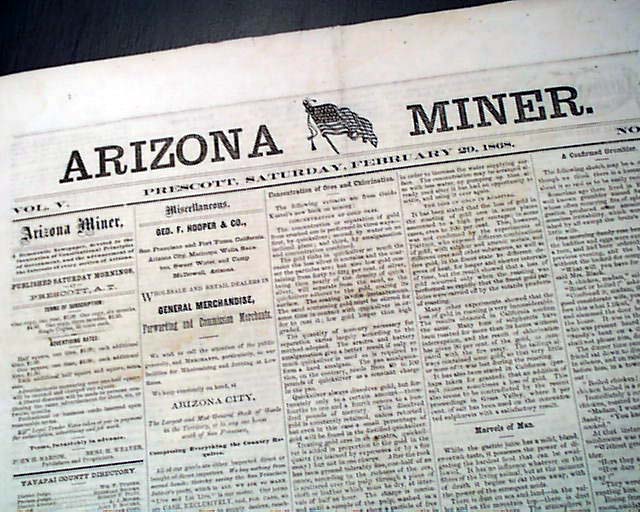 Nice report on the founding of Phoenix, Arizona... - RareNewspapers.com